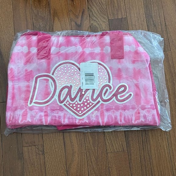 Justice | Accessories | Justice Pink Dance Heart Duffle Bag New With ...